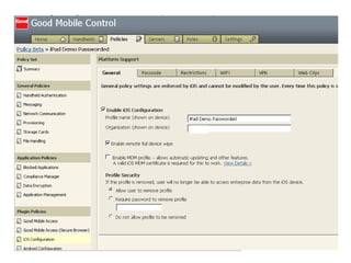 Mobile device management GFE | PPTX