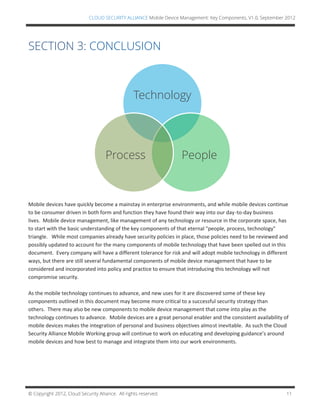 Mobile device management key components | PDF