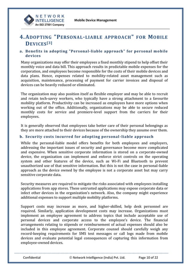 Mobile Device Management (MDM) | PDF | Computing | Technology & Computing