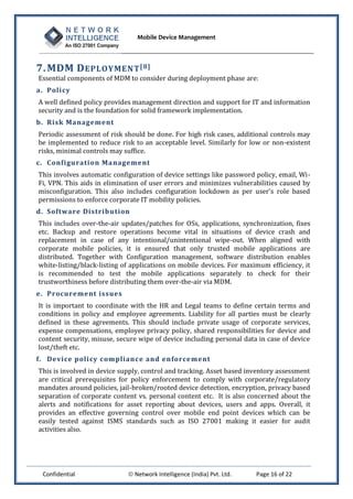 Mobile Device Management (MDM) | PDF