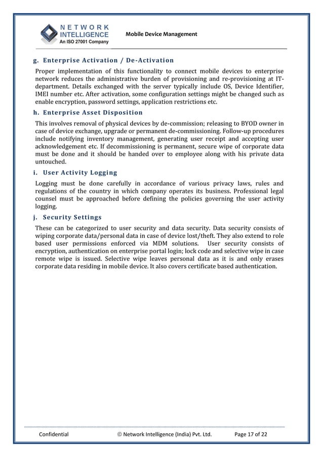 Mobile Device Management (MDM) | PDF | Computing | Technology & Computing