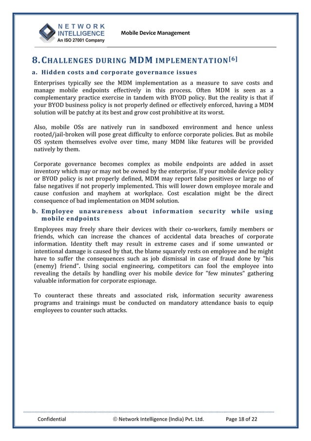 Mobile Device Management (MDM) | PDF | Computing | Technology & Computing