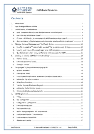 Mobile Device Management (MDM) | PDF