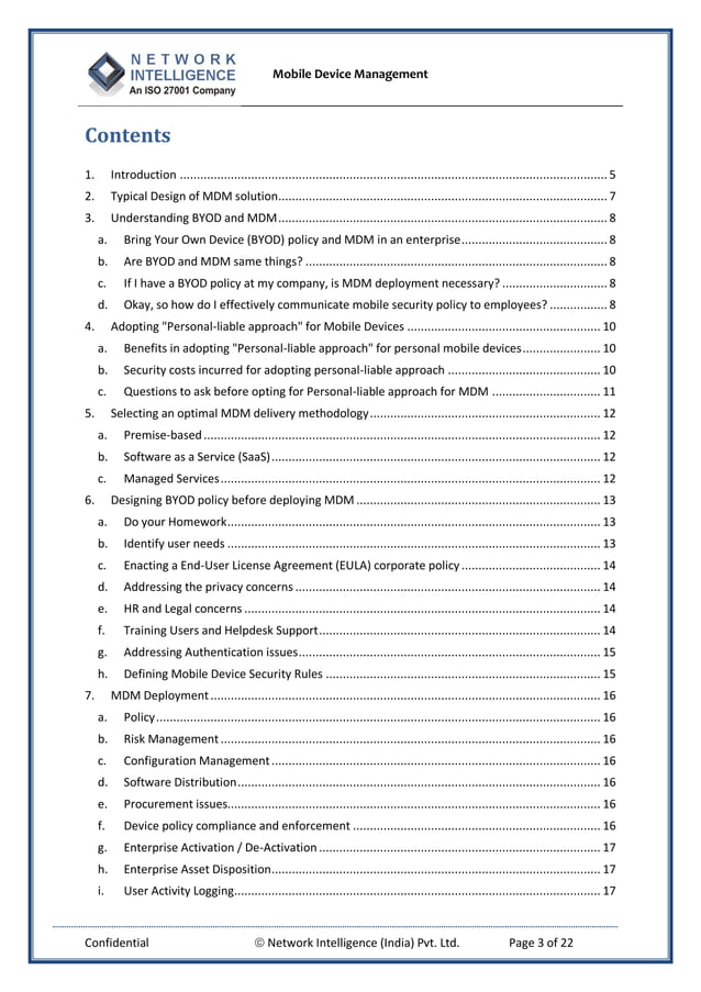 Mobile Device Management (MDM) | PDF | Computing | Technology & Computing