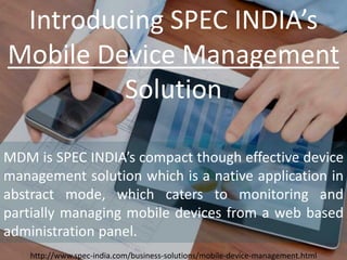 Enterprise Mobile Device Management (MDM) | PPT