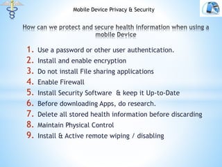 Mobile device privacy and security | PPTX