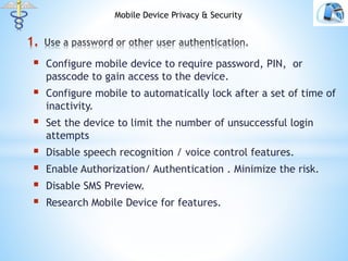 Mobile device privacy and security | PPTX