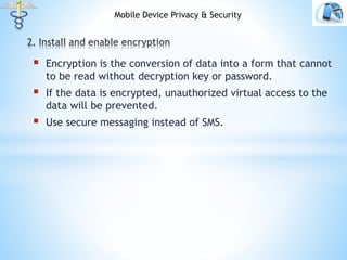 Mobile device privacy and security | PPTX