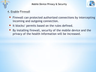 Mobile device privacy and security | PPTX