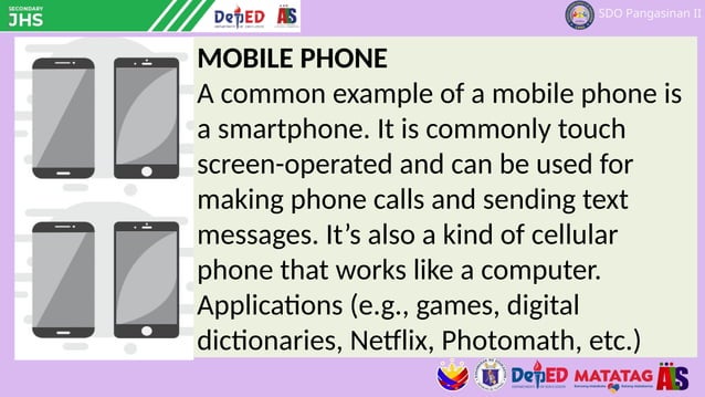 MOBILE DEVICES POWER POINT PRESENTATION LEARNING STRAND 6 | PPTX