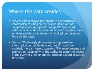 Mobile Device Security | PPTX