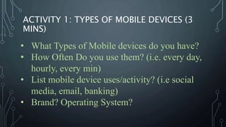 Mobile device security | PPTX