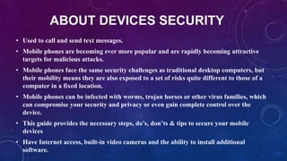 Mobile Device Security | PPTX