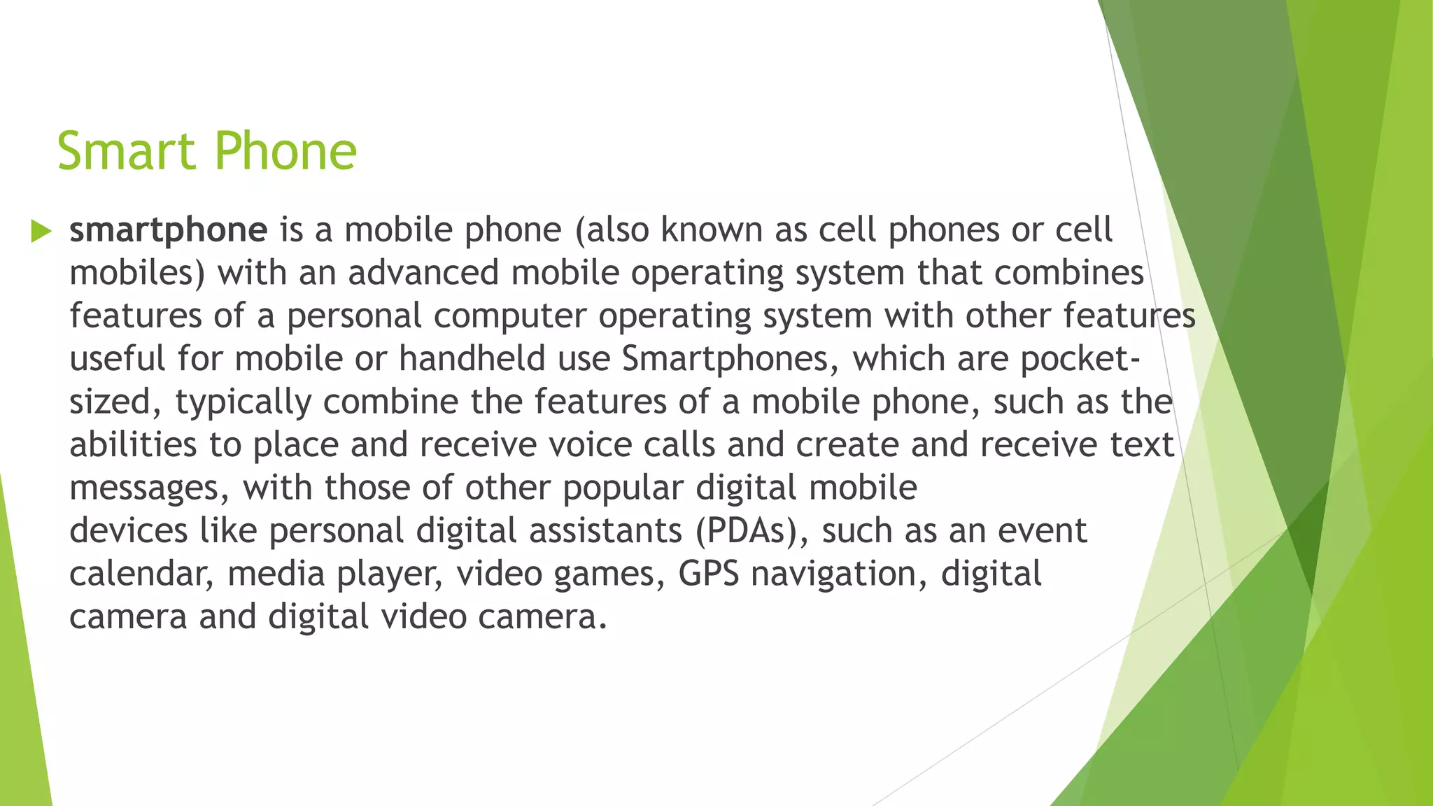 Mobile devices overview | PPT