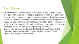 Mobile devices overview | PPT