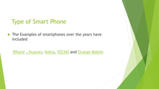 Mobile devices overview | PPTX | Smartphones | Consumer Electronics