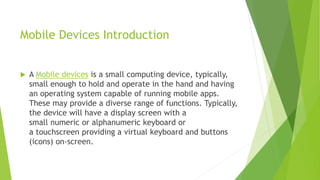 Mobile devices overview | PPT