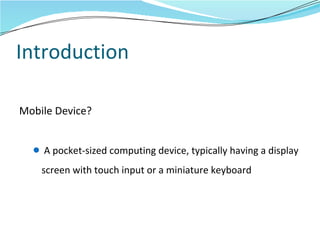 Mobile devices ppt | PPT