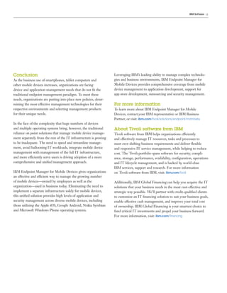 IBM Mobile devices Whitepaper | PDF