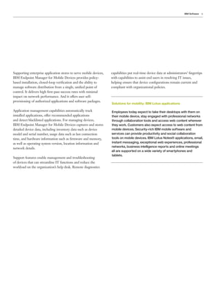 IBM Mobile devices Whitepaper | PDF
