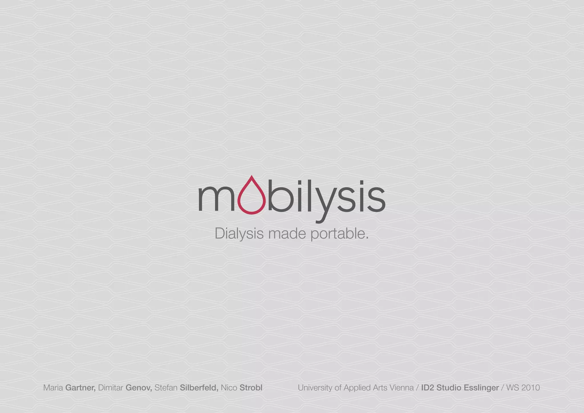 Mobilysis - dialysis made portable. (Mobile dialysis design concept) | PDF