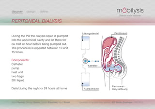 Mobilysis - dialysis made portable. (Mobile dialysis design concept) | PDF