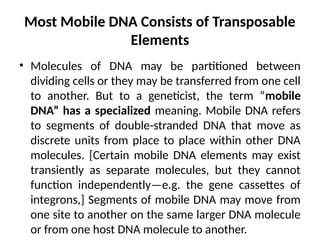 Mobile DNA, what is it? Full presentation | PPTX