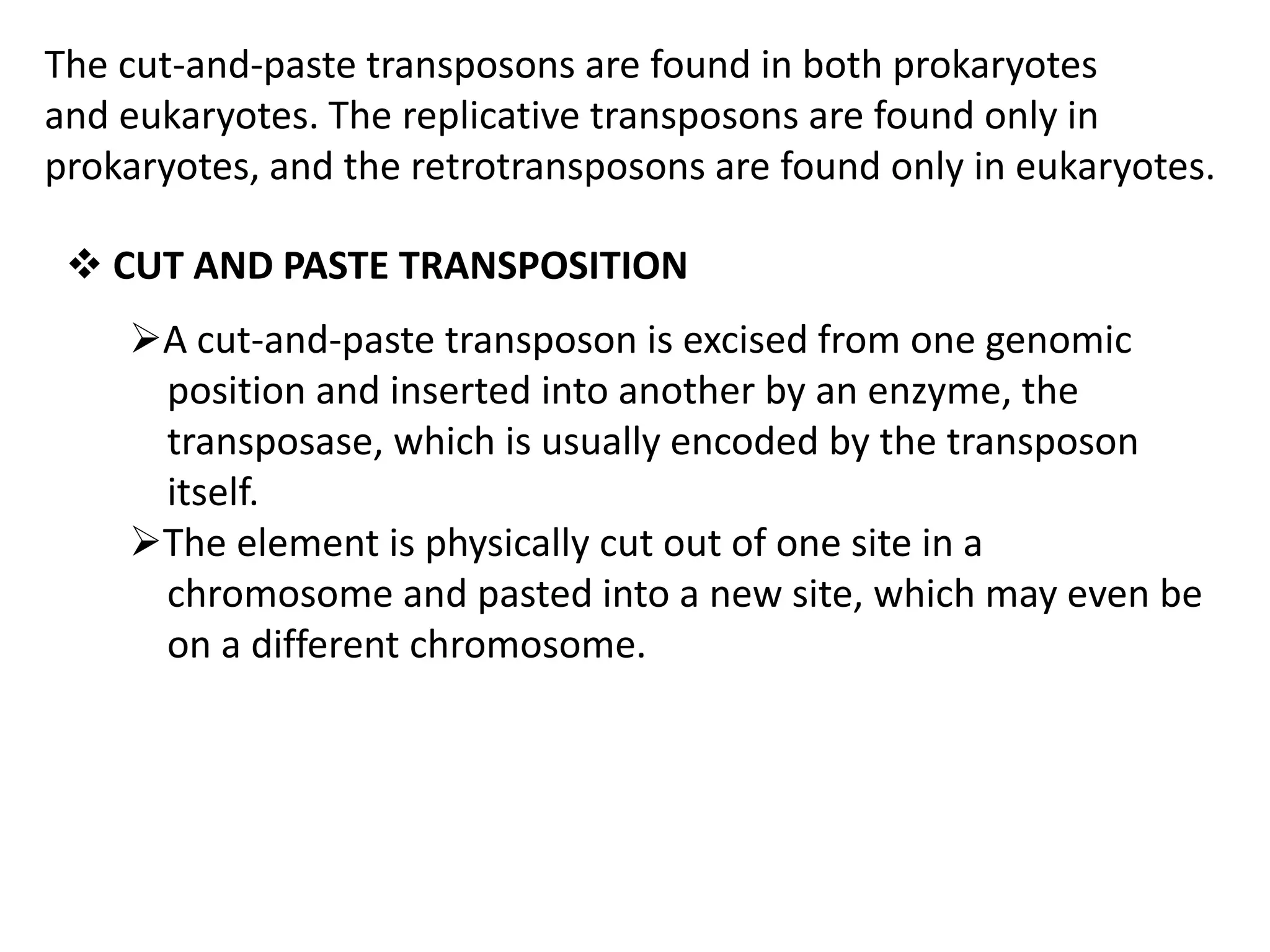 Mobile DNA Element-Transposable ! | PPTX