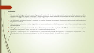 Mobile DNA elements | PDF