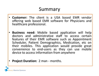 Mobile based EMR | PDF | Operating Systems | Computer Software and Applications