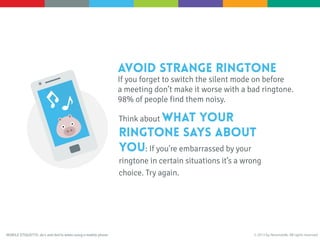 Mobile etiquette: do's and don'ts when using a mobile phone | PDF