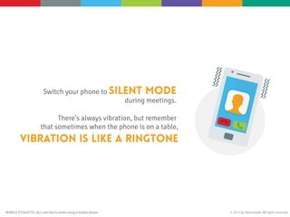 Mobile etiquette: do's and don'ts when using a mobile phone | PDF