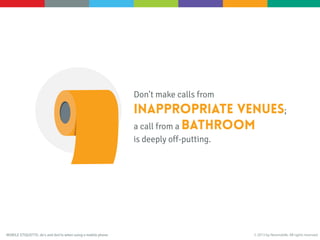 Mobile etiquette: do's and don'ts when using a mobile phone | PDF