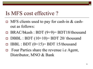 Mobile financial services overview policy and current scenario | PDF