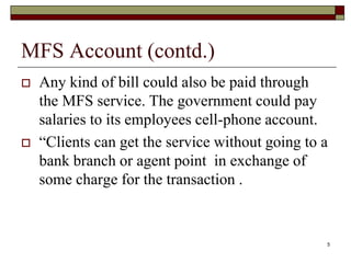 Mobile financial services overview policy and current scenario | PDF