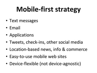 Mobile-First Strategy | PPT | Business | Business and Finance