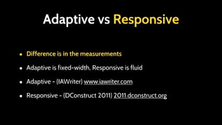 Mobile first responsive web design | PPT