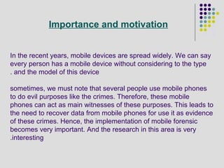 Mobile forensics | PPT