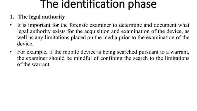Mobile Forensics challenges and Extraction process | PPT