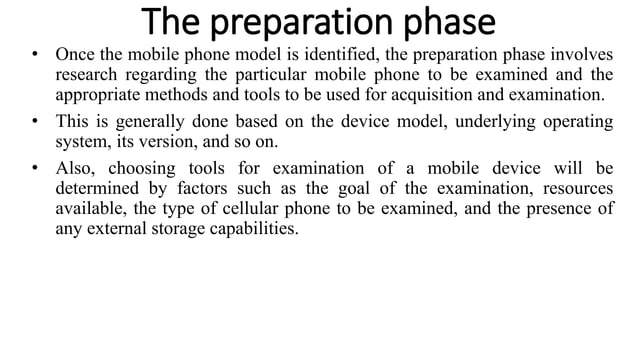 Mobile Forensics challenges and Extraction process | PPT