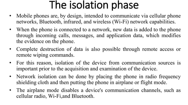 Mobile Forensics challenges and Extraction process | PPT