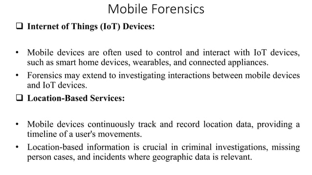 Mobile Forensics challenges and Extraction process | PPT