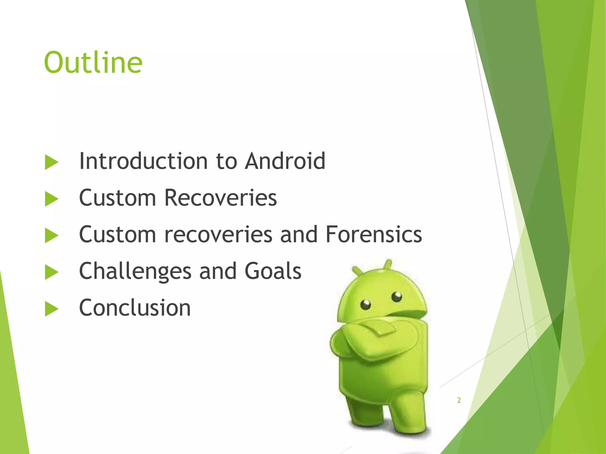 Android Mobile forensics with custom recoveries | PPTX