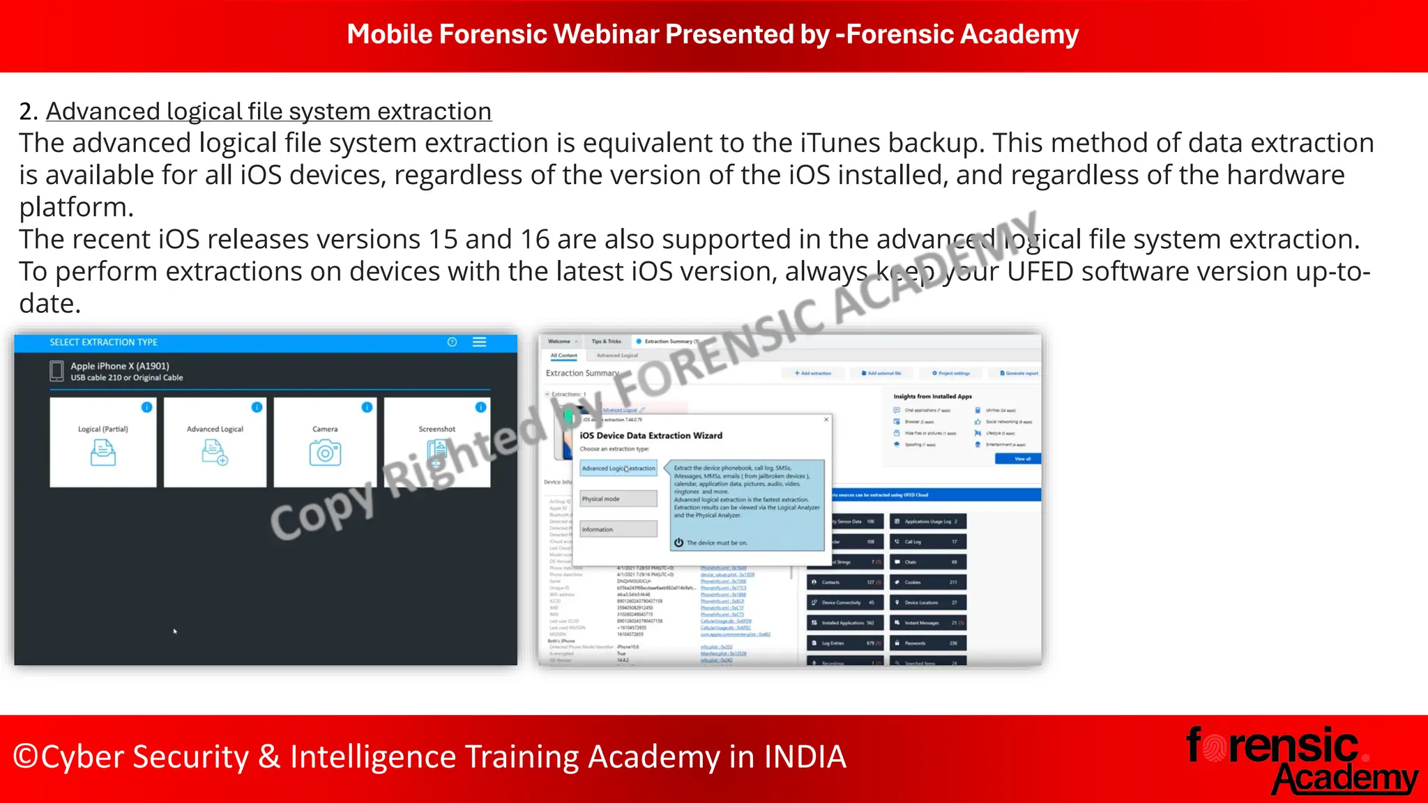 Mobile Forensic Webinar by Forensic Academy | PDF | Operating Systems ...