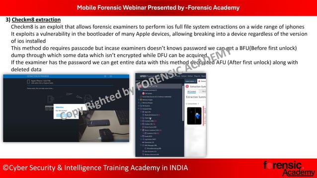 Mobile Forensic Webinar by Forensic Academy | PDF | Operating Systems | Computer Software and ...