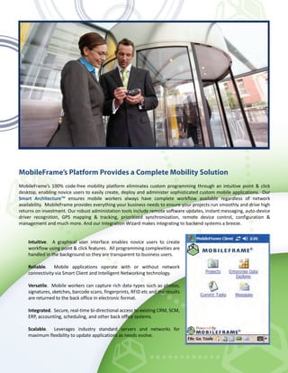 Mobile frame data sheet | PDF