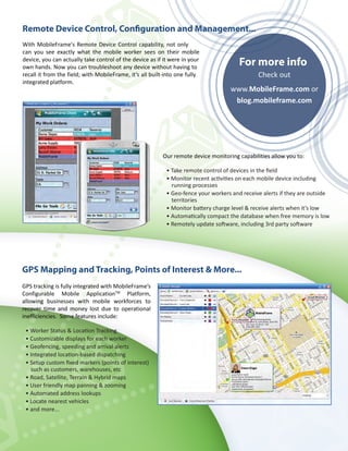 Mobile frame data sheet | PDF