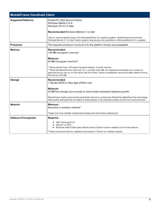 Mobile frame getting started guide v5 0 | PDF