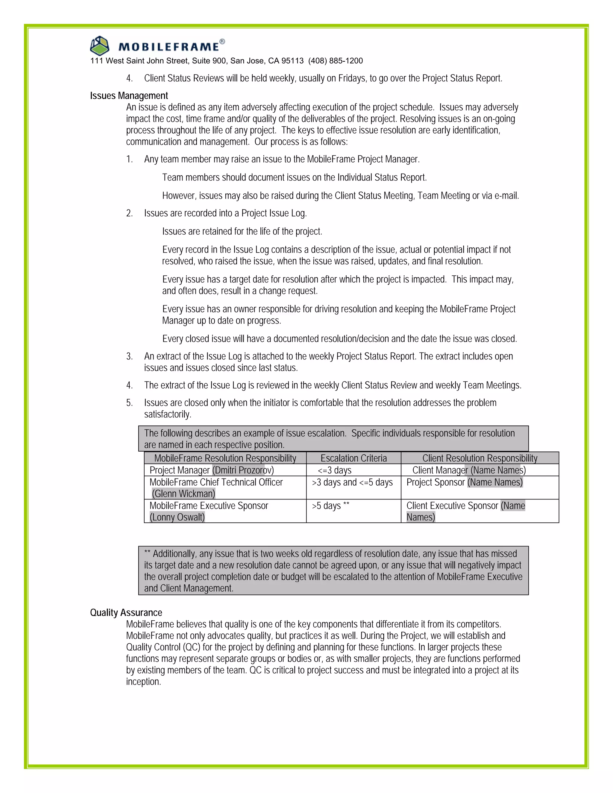 Mobile frame implementation methodology | PDF