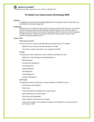 Mobile frame implementation methodology | PDF | Civil Engineering ...